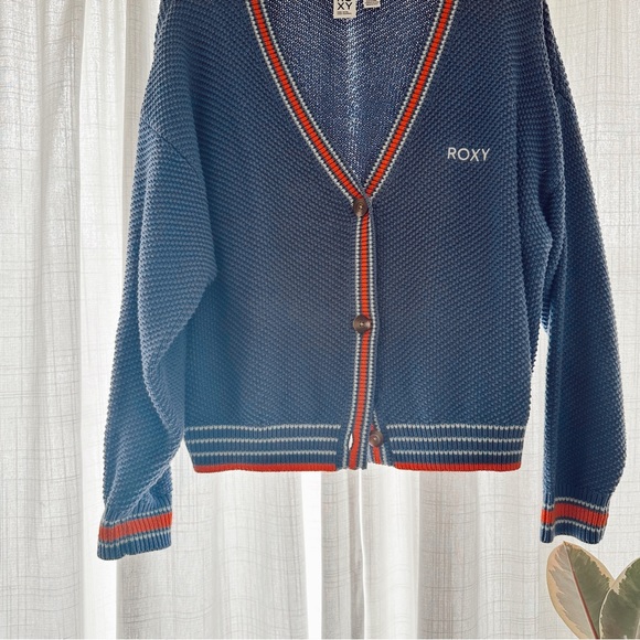 Roxy | Sweaters | Nwot Roxy Academic Collegiate Retro Style Cardigan ...